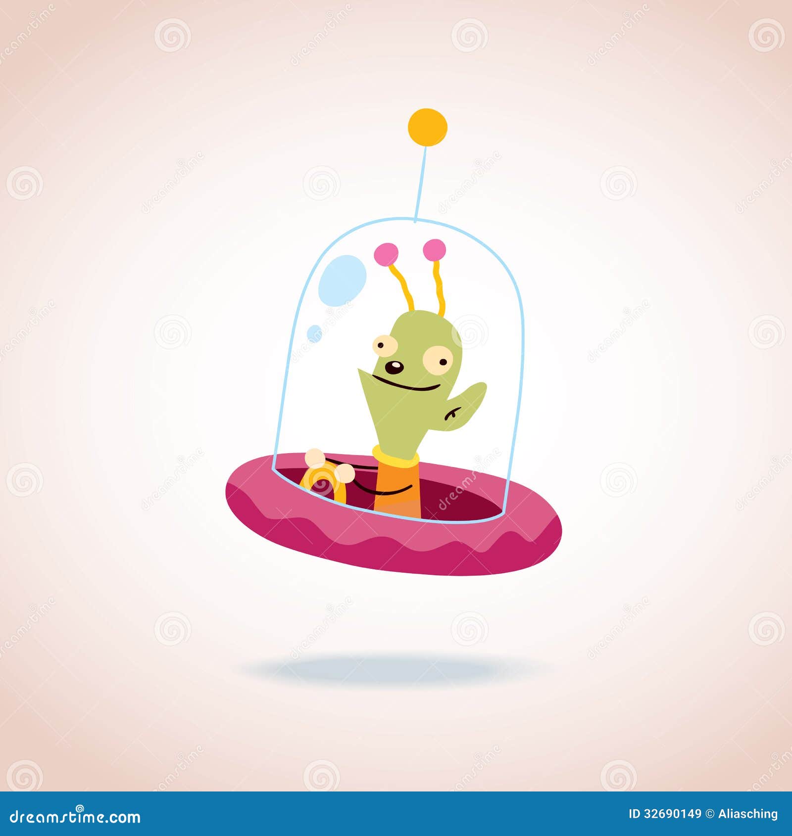 Alien Character Illustration Royalty-Free Cartoon | CartoonDealer.com ...