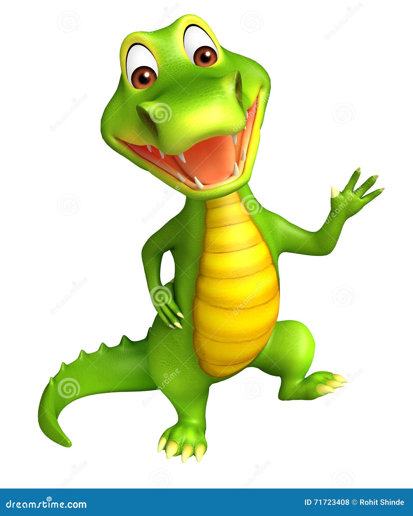 Cute Aligator Cartoon Character Stock Illustration - Illustration of ...