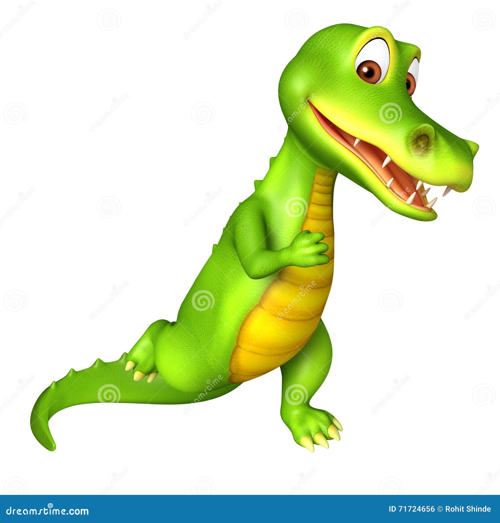 Alligator Cartoon - Line Drawn Vector | CartoonDealer.com #94638650