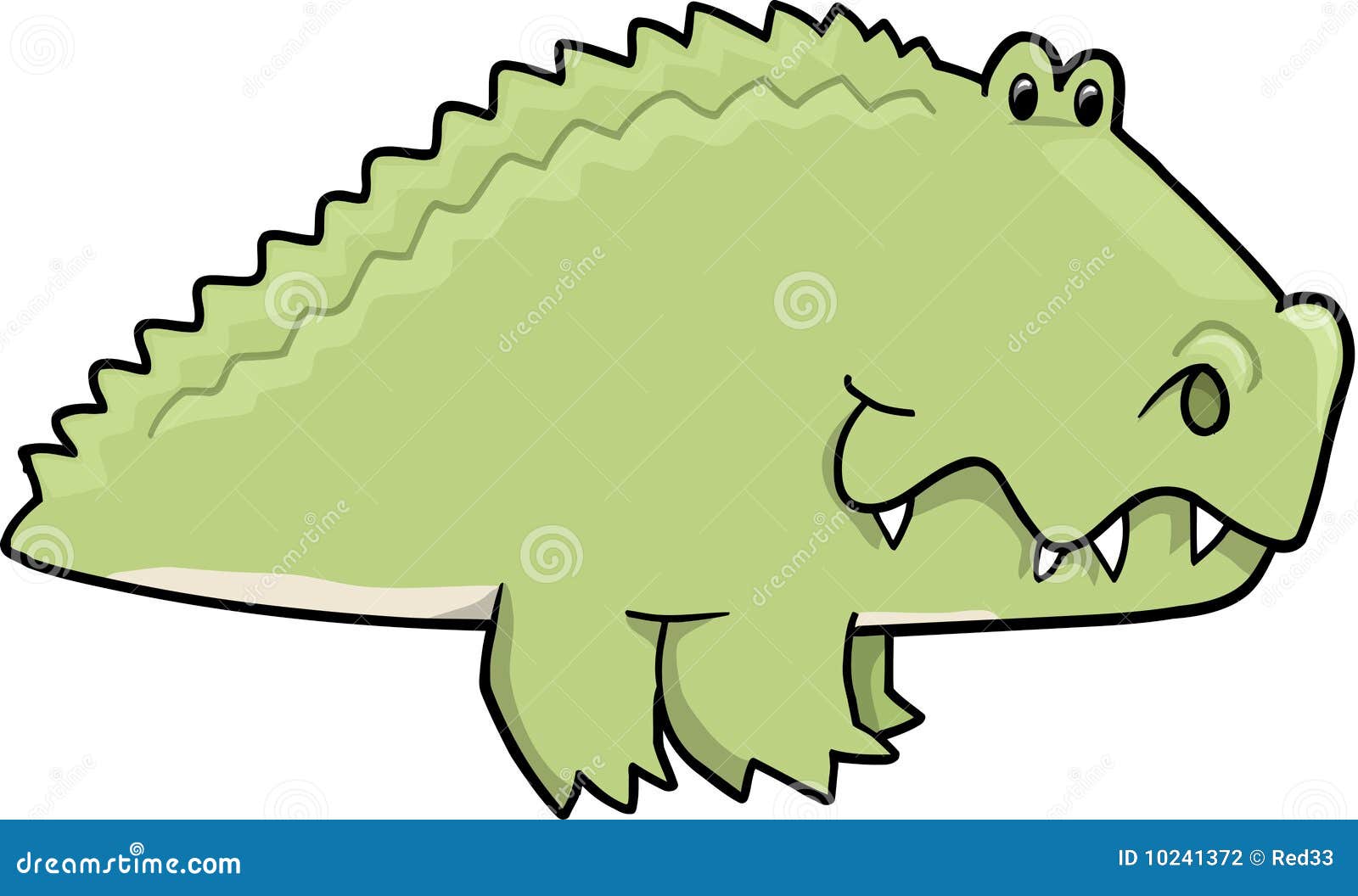 Cute Alligator Vector Illustration Stock Vector - Illustration of ...