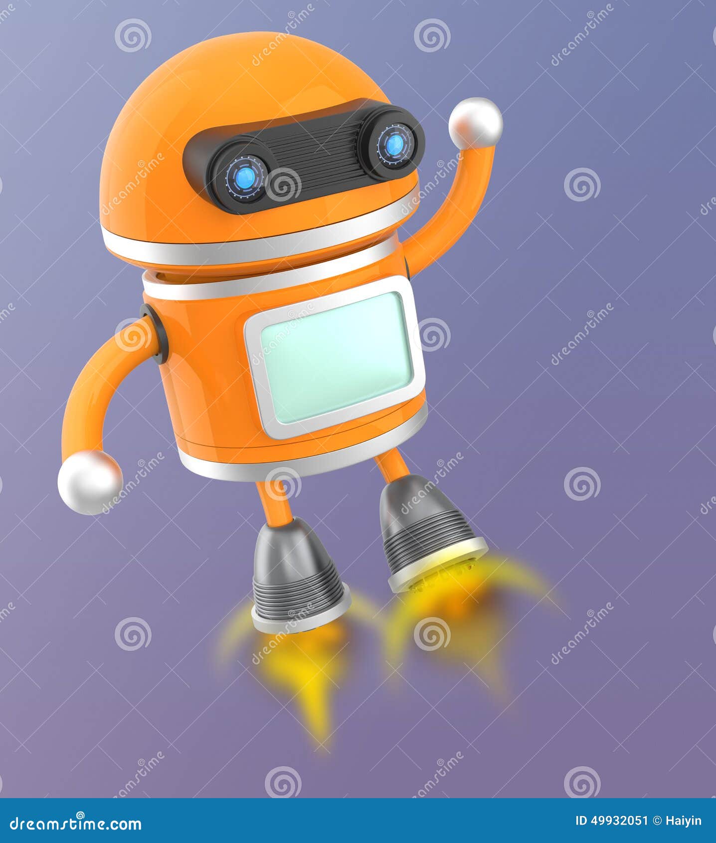 Set Of Cute Android With Different Emotions. Character Cartoon Robot ...