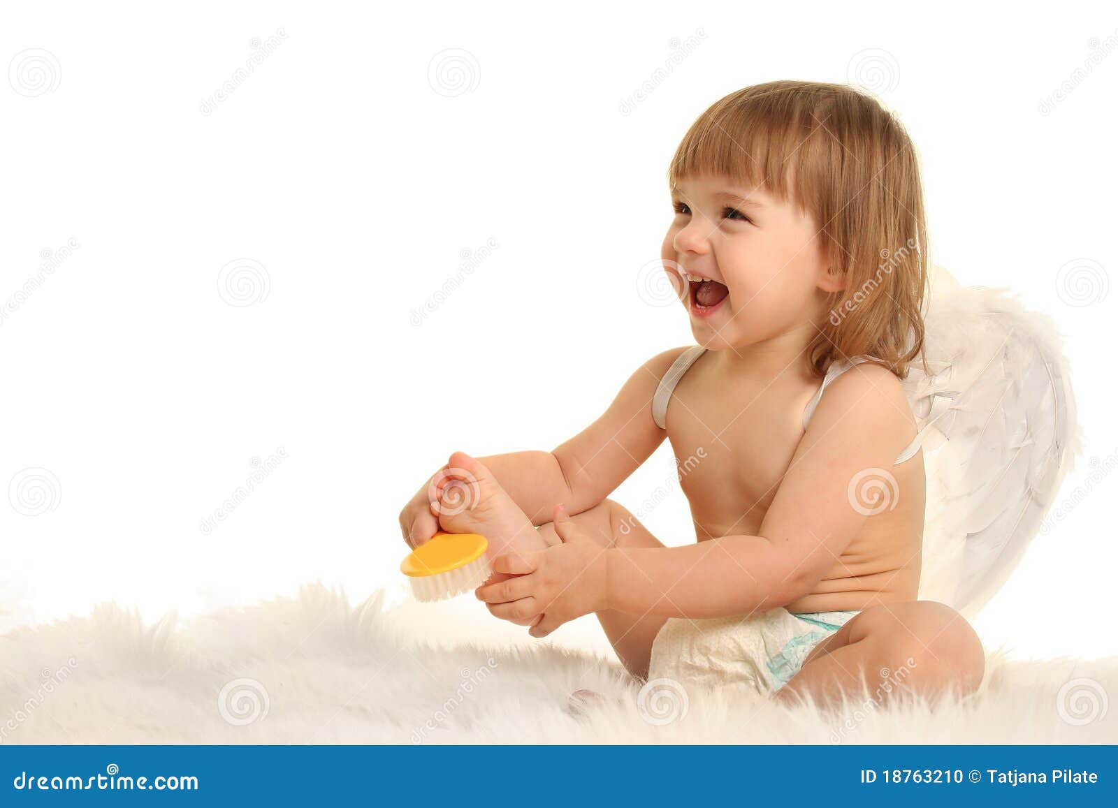Cute angel stock photo. Image of small, love, isolated - 18763210