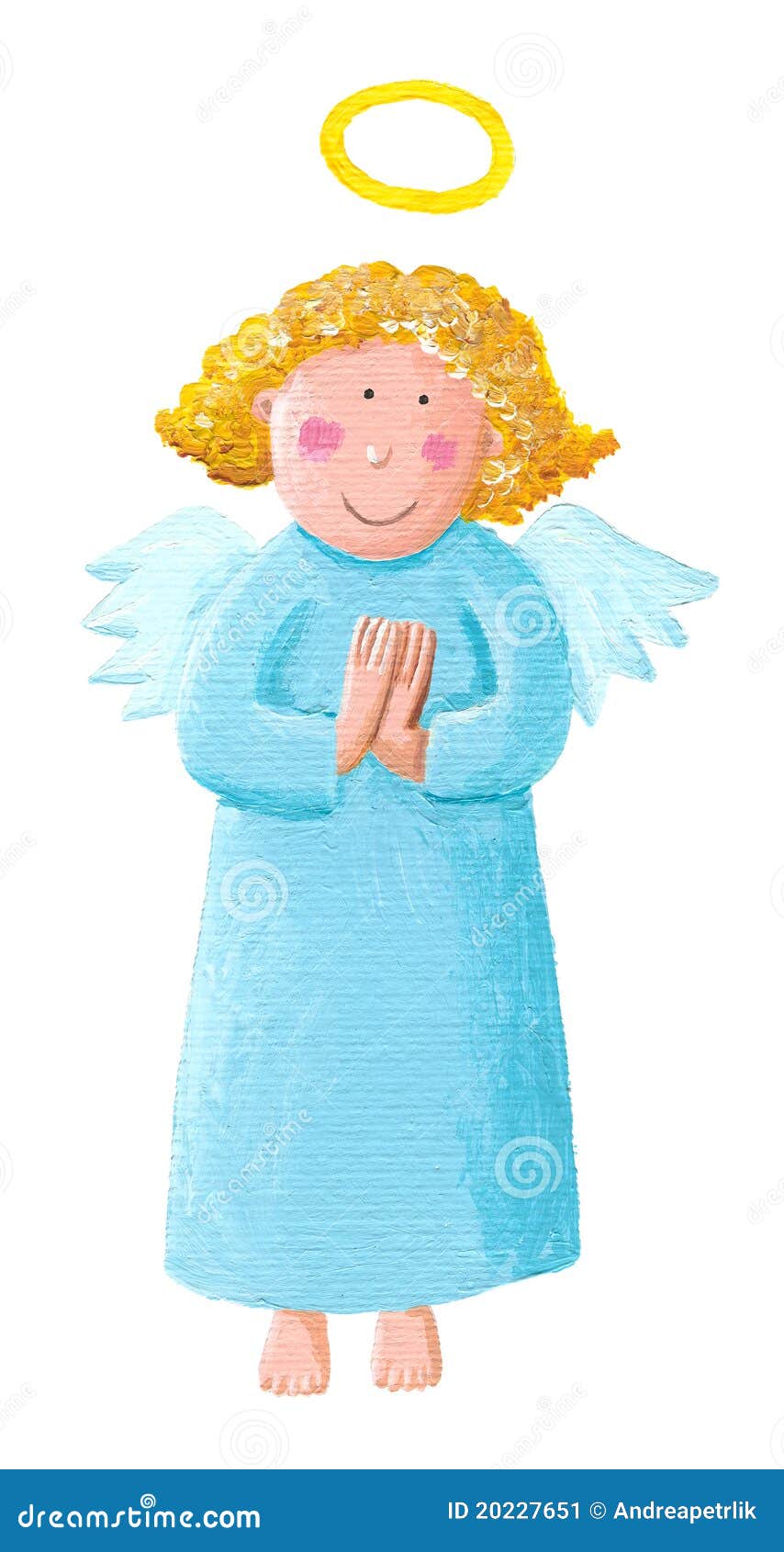 Cute Angel stock illustration. Illustration of blue, innocence - 20227651