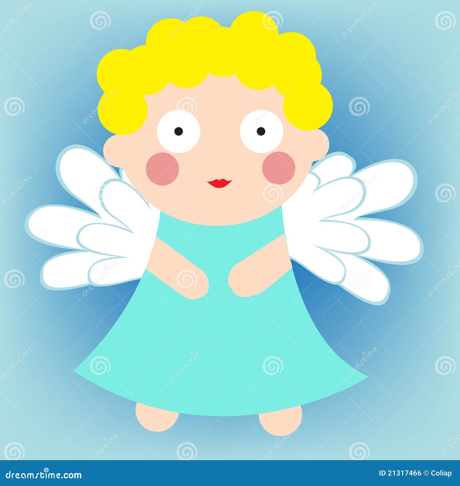 Cute angel stock vector. Illustration of cartoon, wings - 21317466