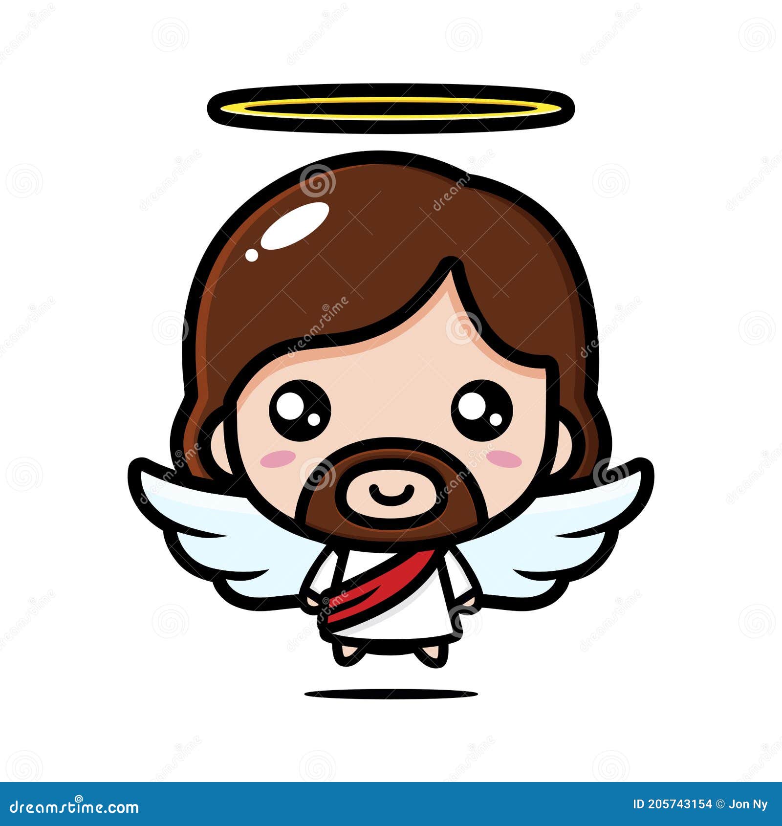 Cute Angel Jesus Christ Vector Stock Vector - Illustration of diagram ...
