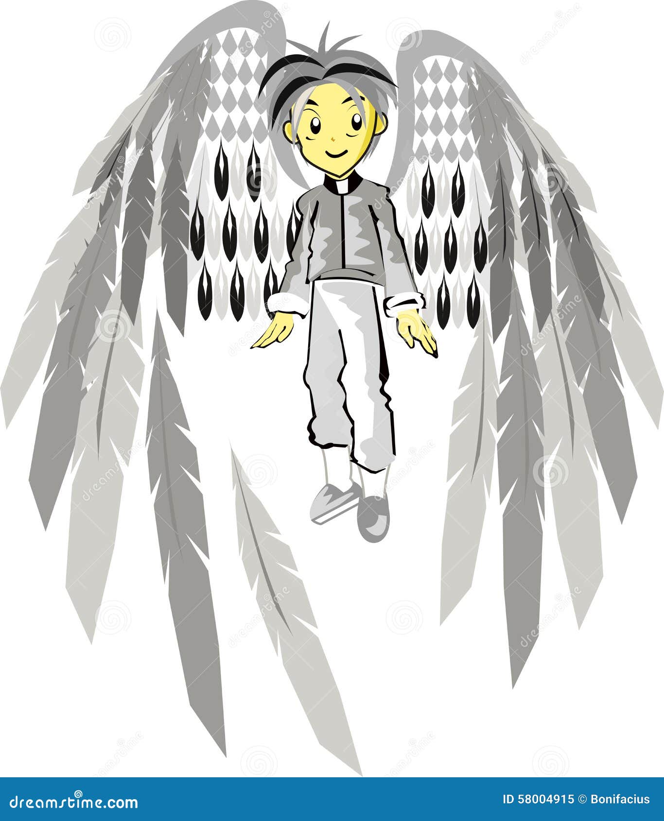 Cute Angel Cartoon stock vector. Illustration of flight - 58004915