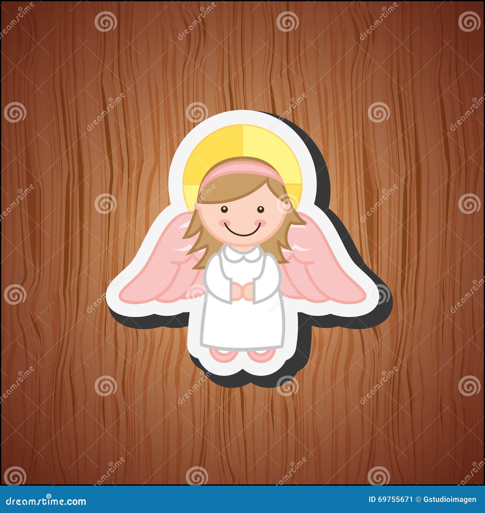 Cute angels design stock illustration. Illustration of happy - 69755671