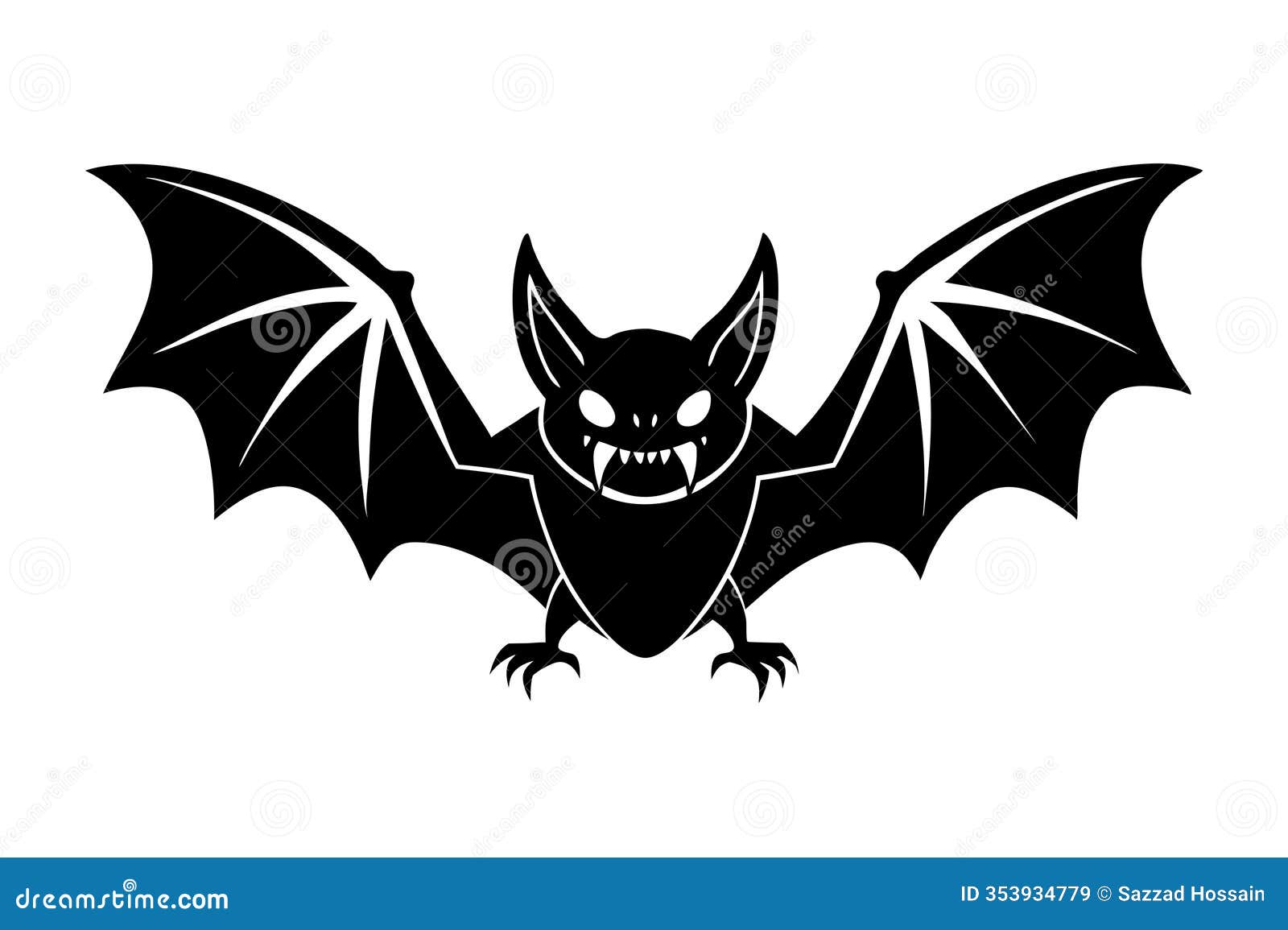 Cute and angry bat vector stock illustration. Illustration of angry ...