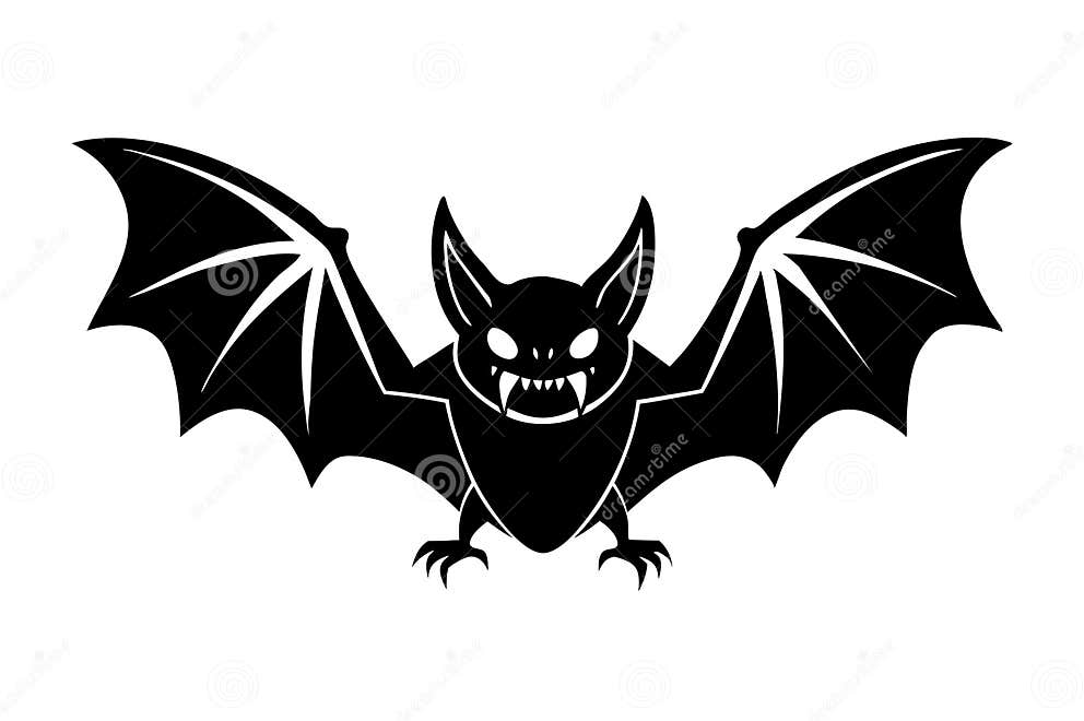 Cute and angry bat vector stock illustration. Illustration of angry ...