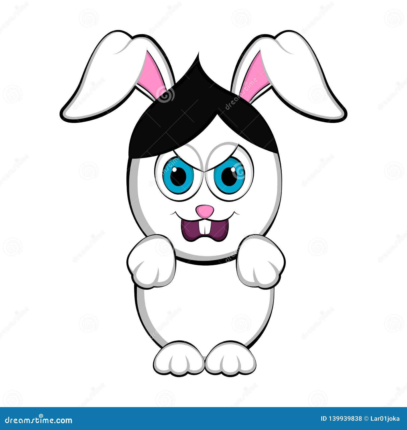 Angriest Bunny Clipart