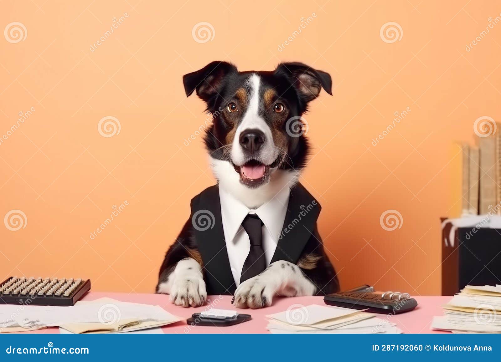 A Cute Animal As a Manager, Created with Generative AI Technology ...