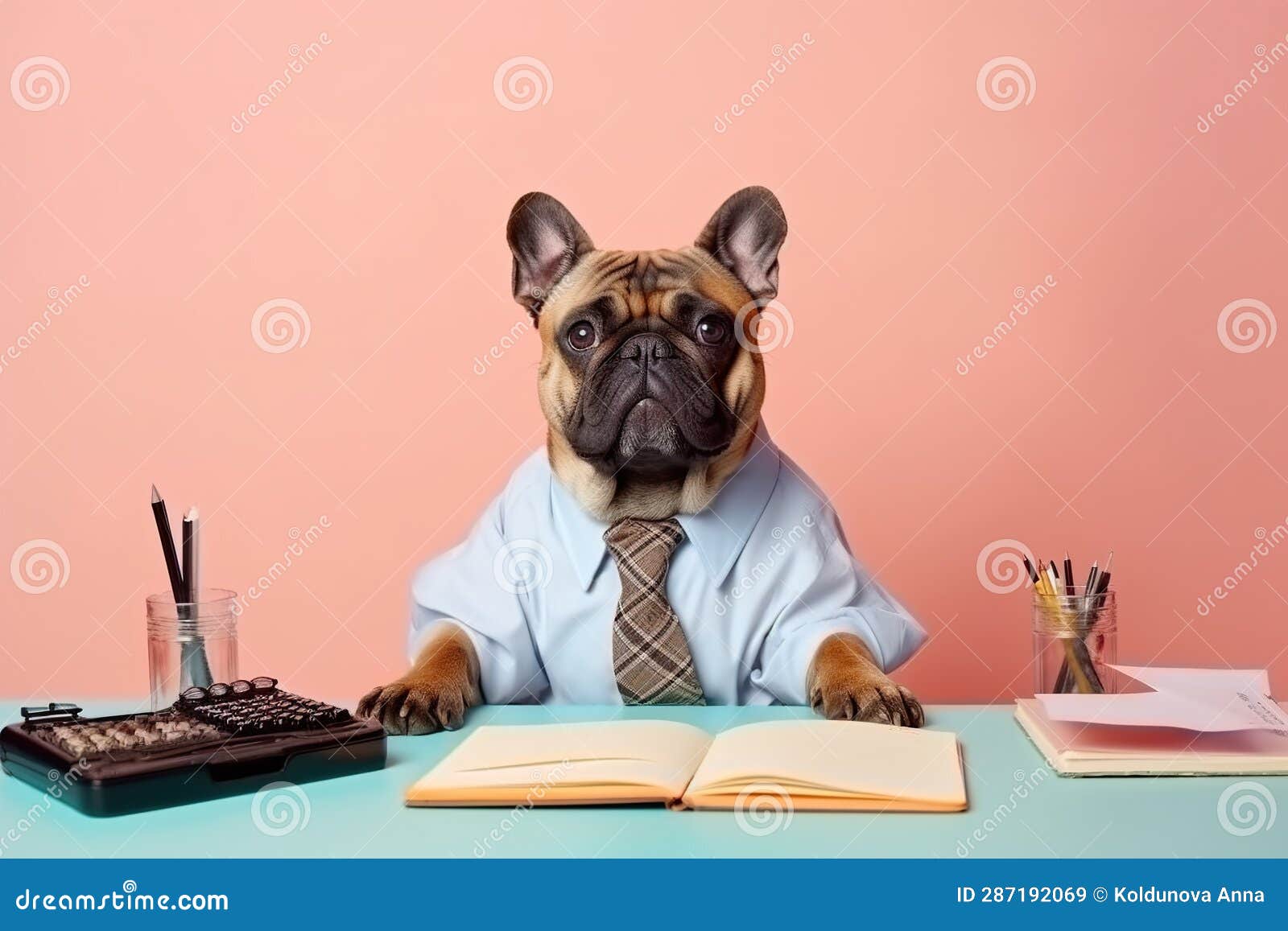 A Cute Animal As a Manager, Created with Generative AI Technology ...