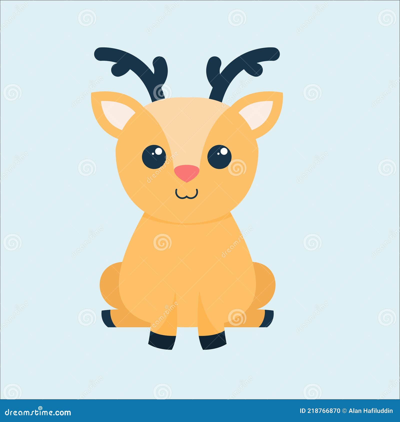 Cute Animal Character Cartoon Vector Stock Vector - Illustration of ...