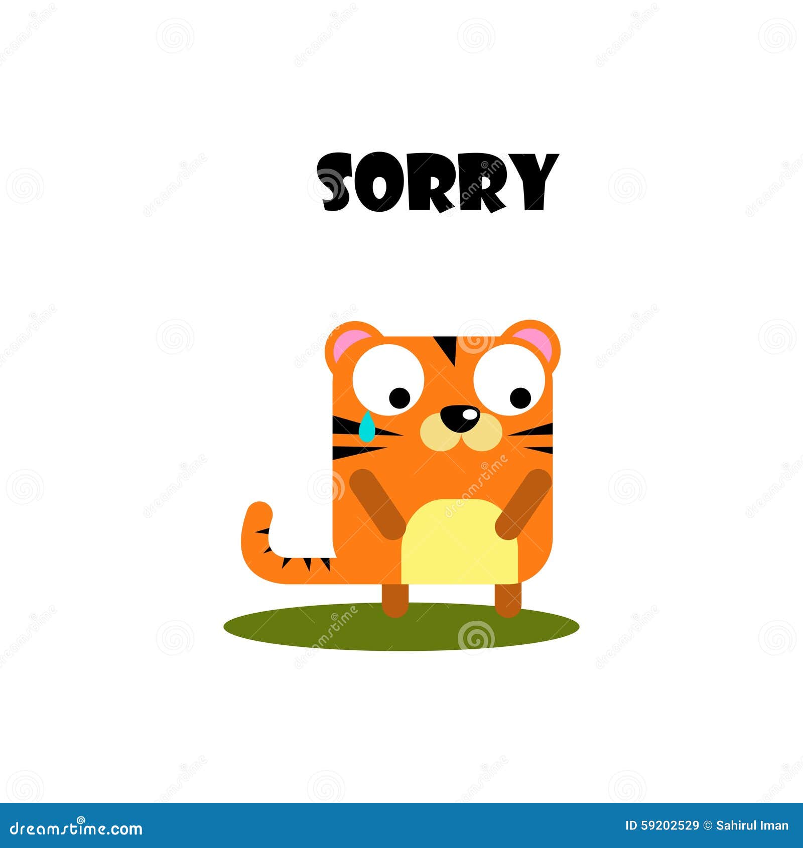 Cute Animal Expression Vector Template Stock Illustration ...