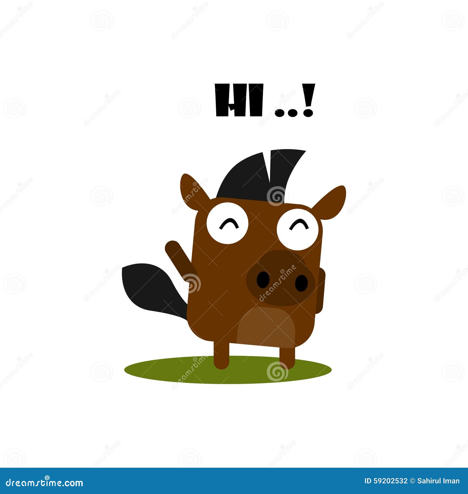Cute Animal Expression Vector Template Stock Illustration ...