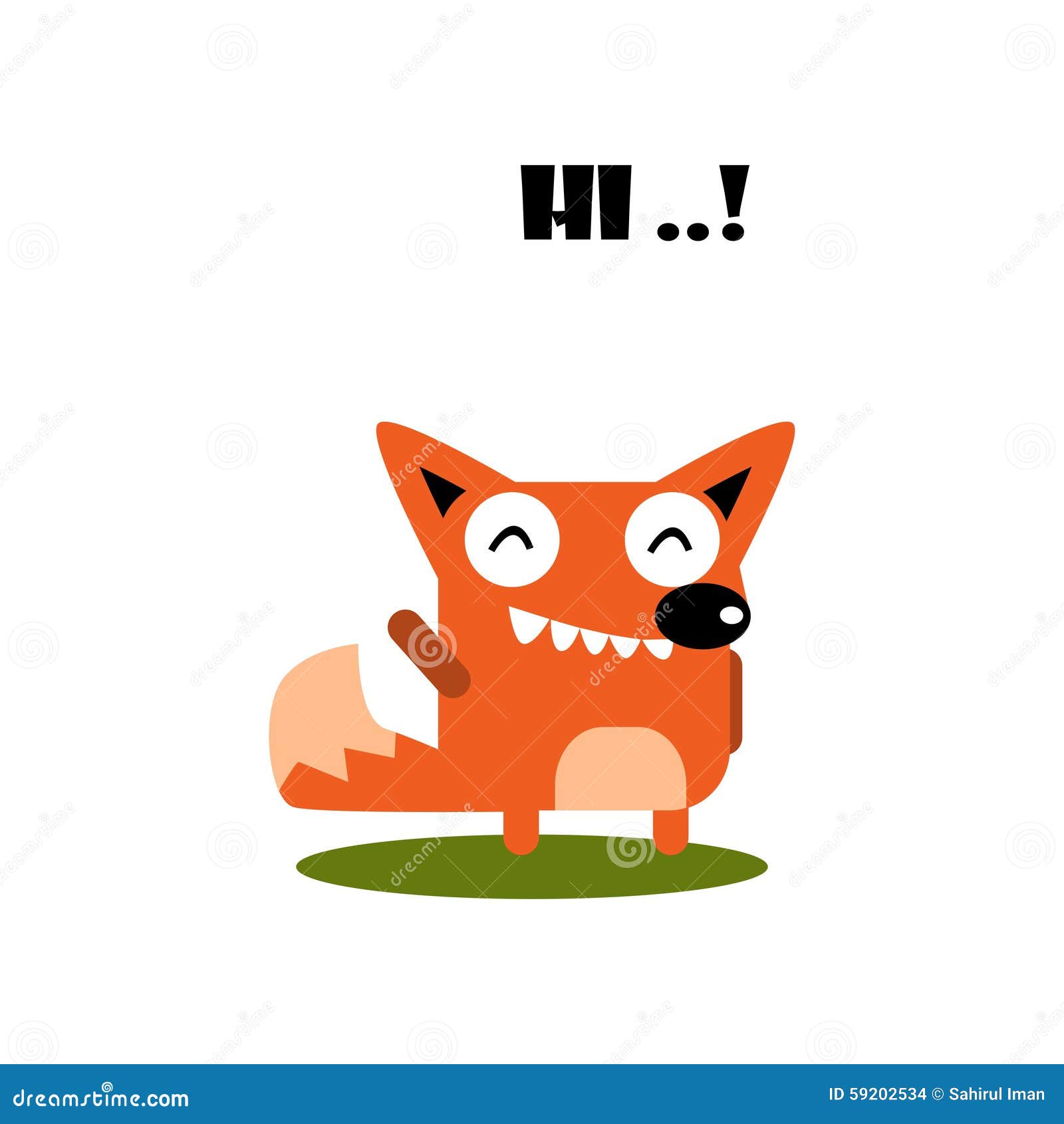 Cute Animal Expression Vector Template Stock Illustration ...