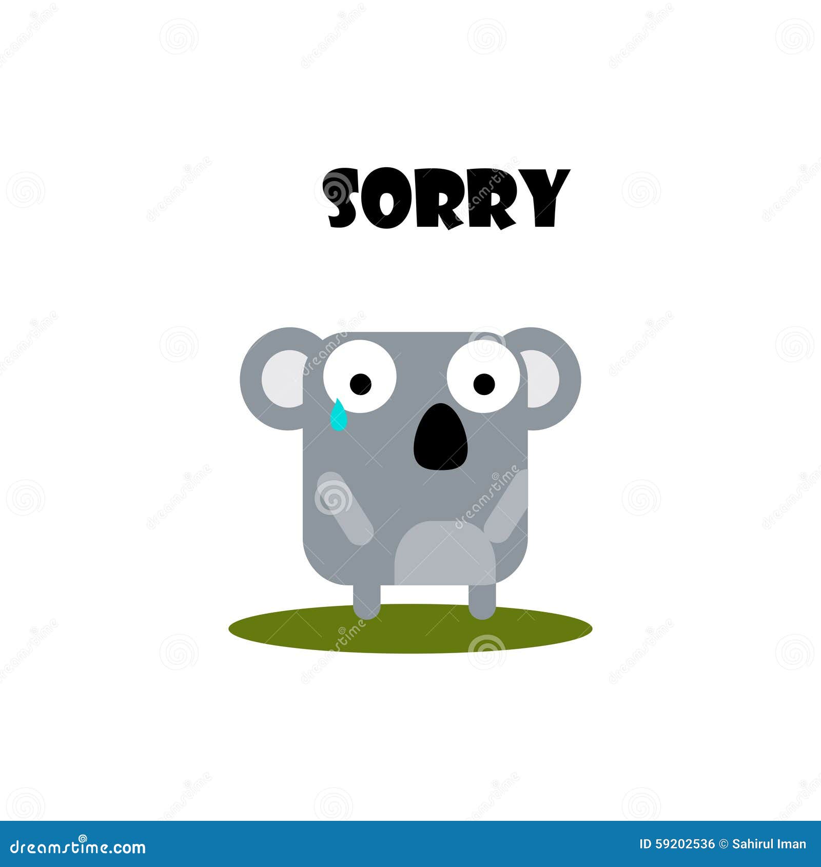 Cute Animal Expression Vector Template Stock Illustration ...