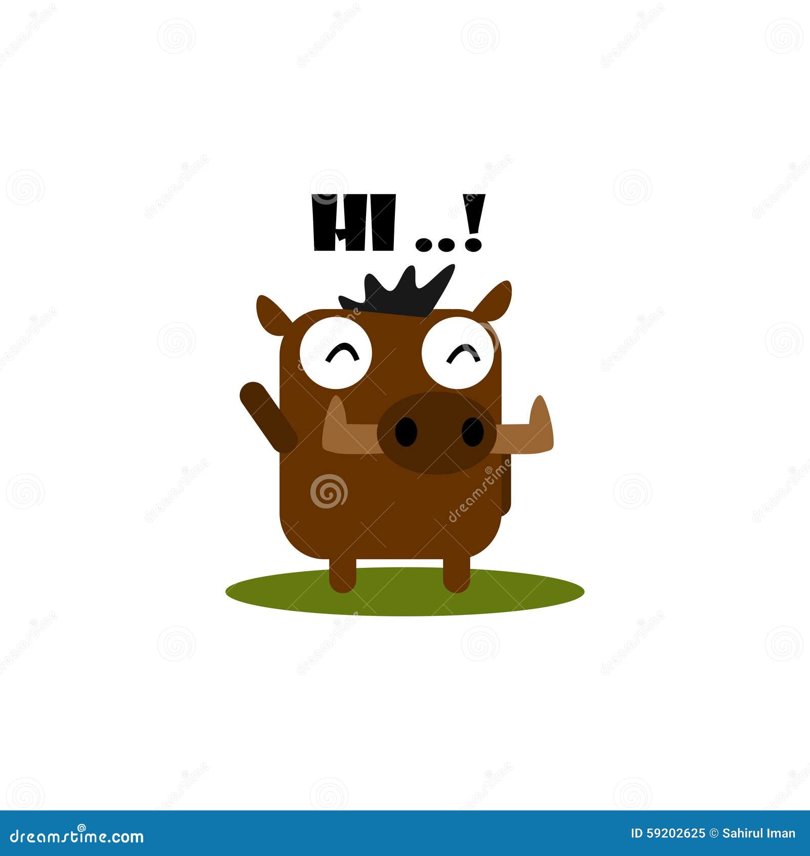 Cute Animal Expression Vector Template Stock Illustration ...