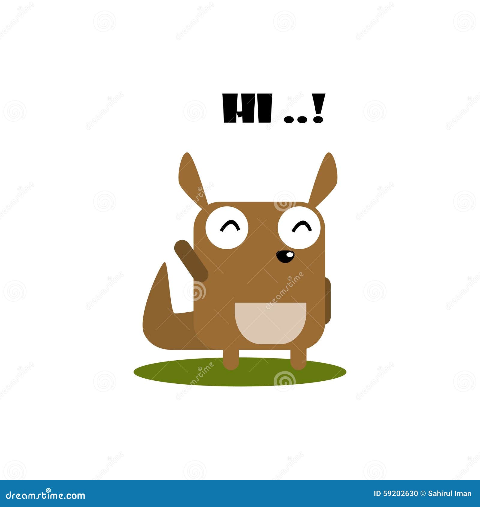 Cute Animal Expression Vector Template Stock Illustration ...