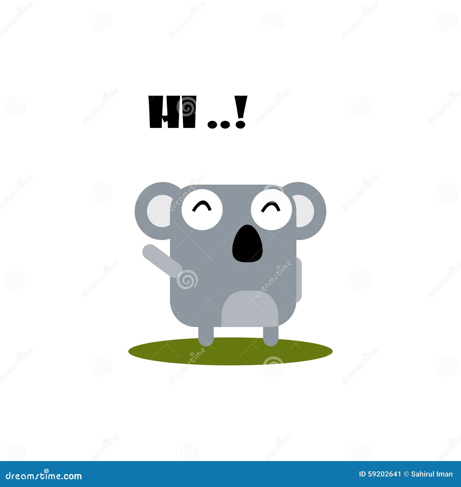 Cute Animal Expression Vector Template Stock Illustration ...