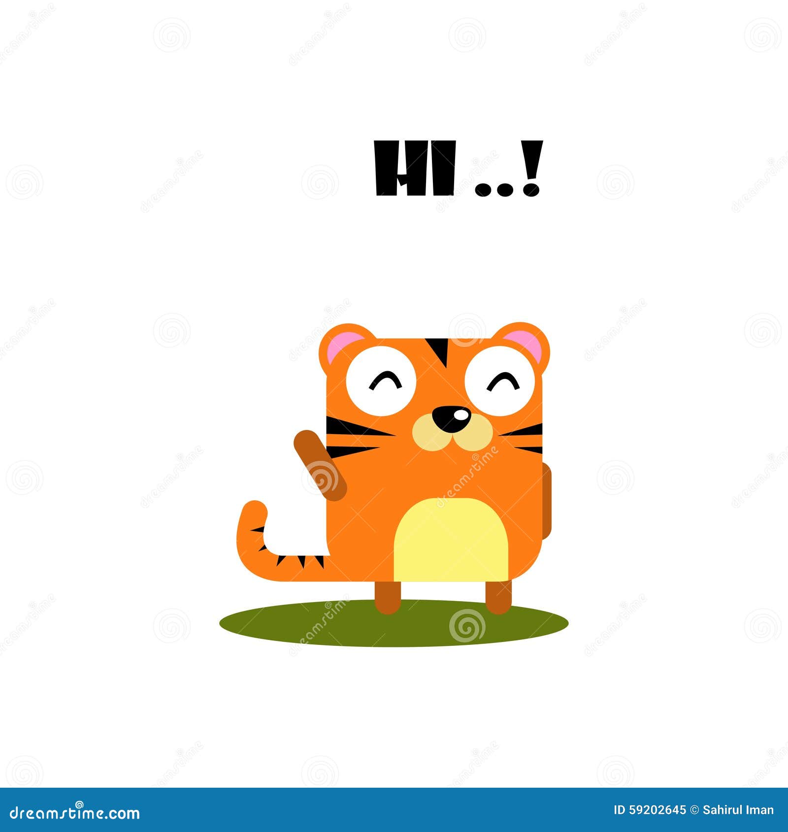 Cute Animal Expression Vector Template Stock Illustration ...