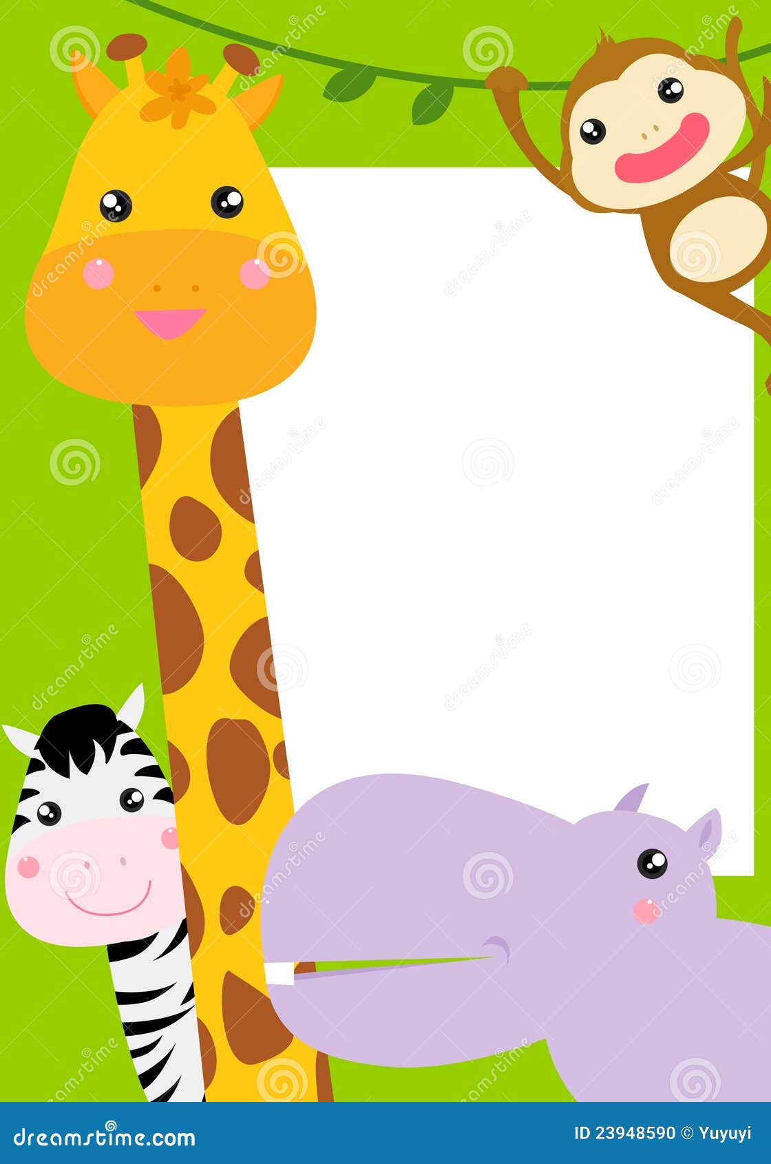 Animal Frame Of A Cute Baby Monkey Sitting And Smiling Playfully ...