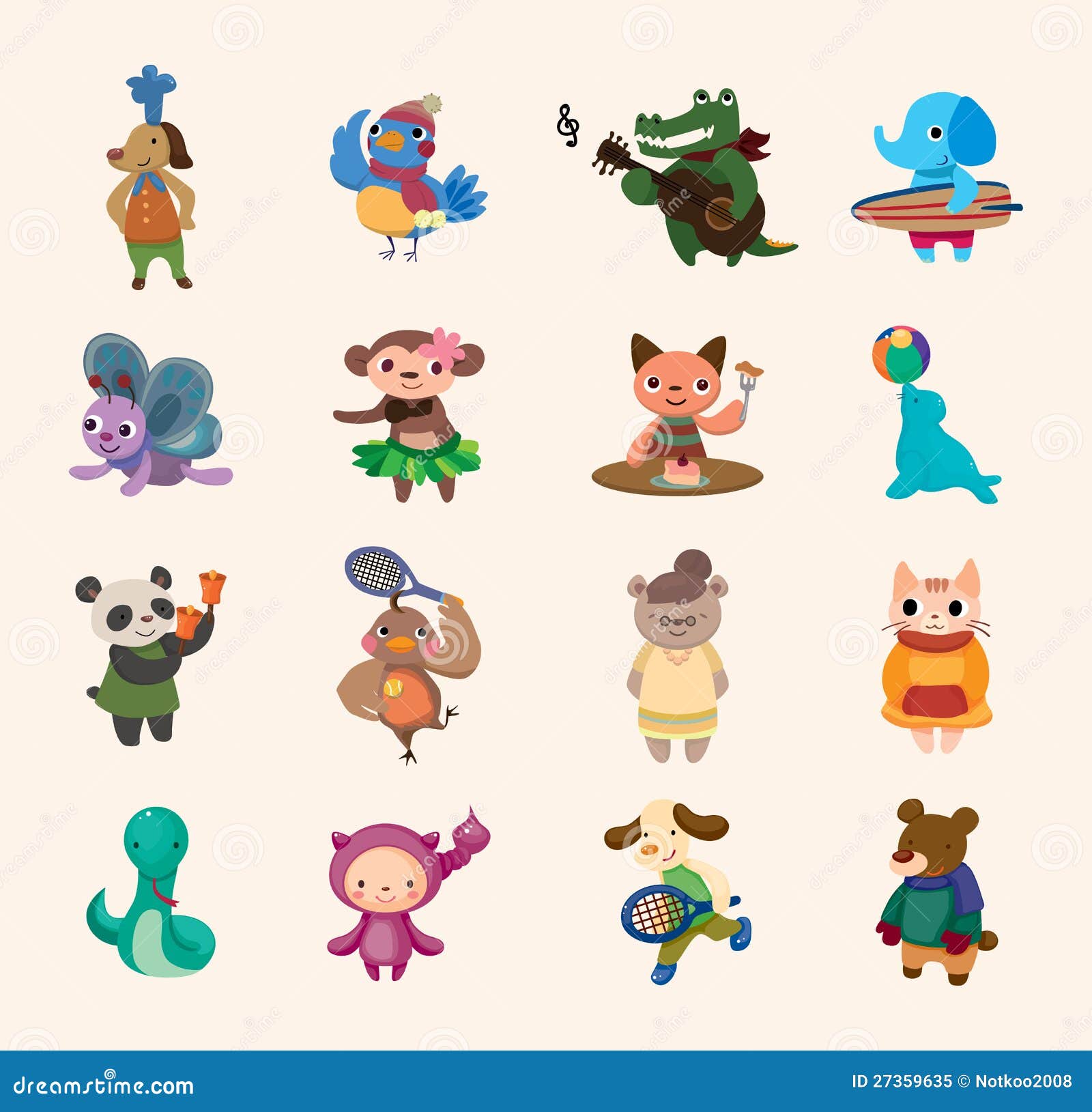 Cute animal icon stock vector. Illustration of cancer - 27359635