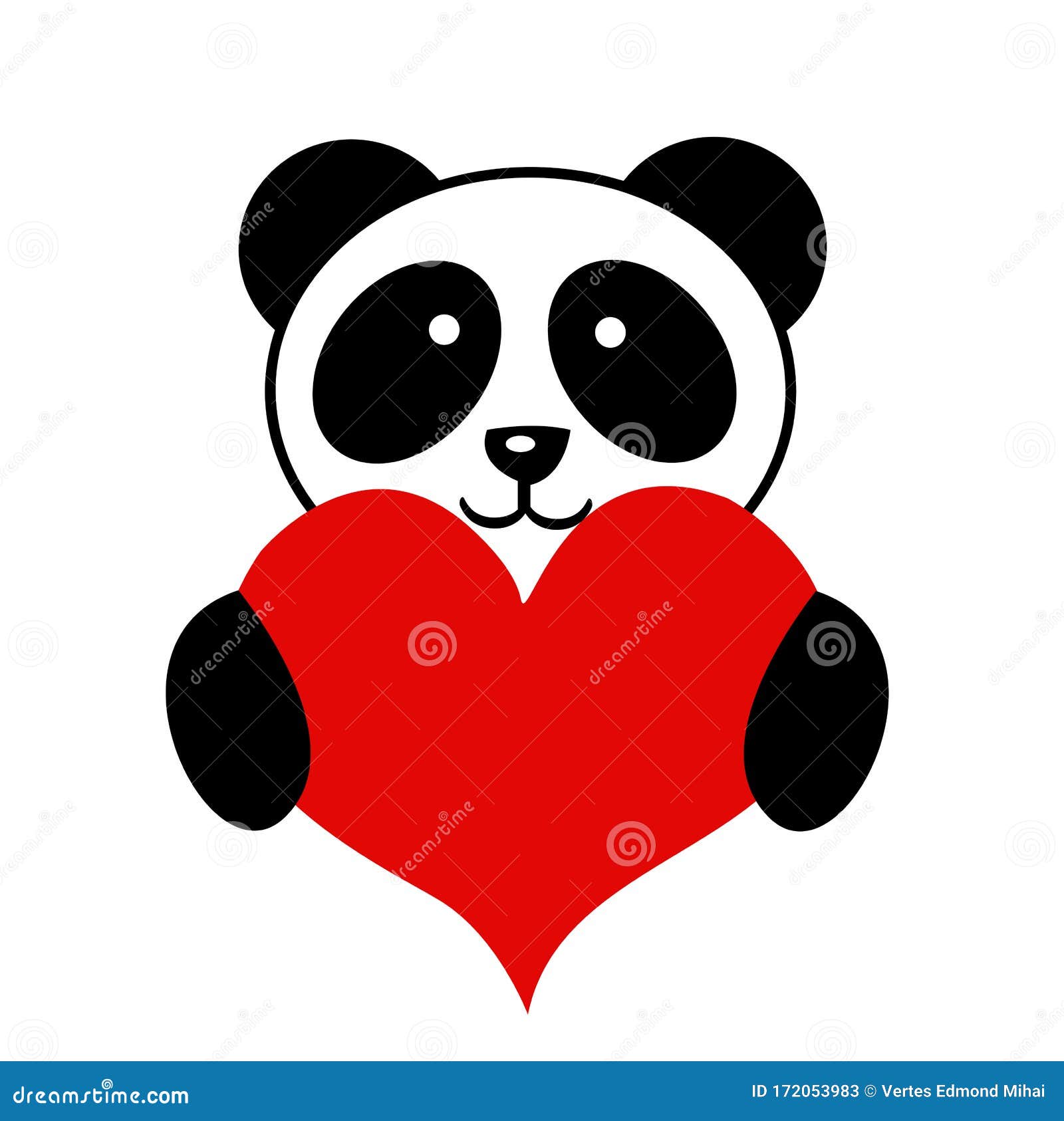 Cute animal panda design stock vector. Illustration of sign - 172053983