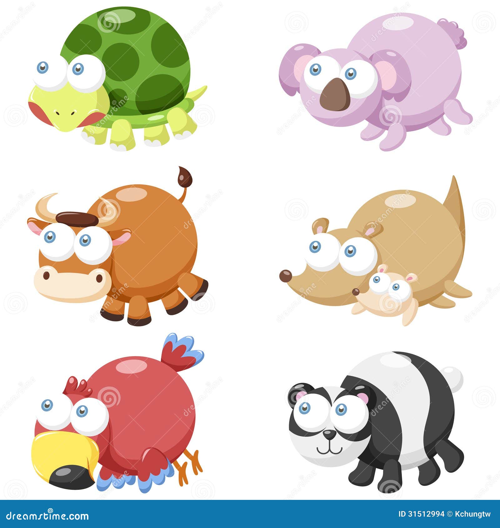 Cute animal set stock vector. Illustration of toucan - 31512994