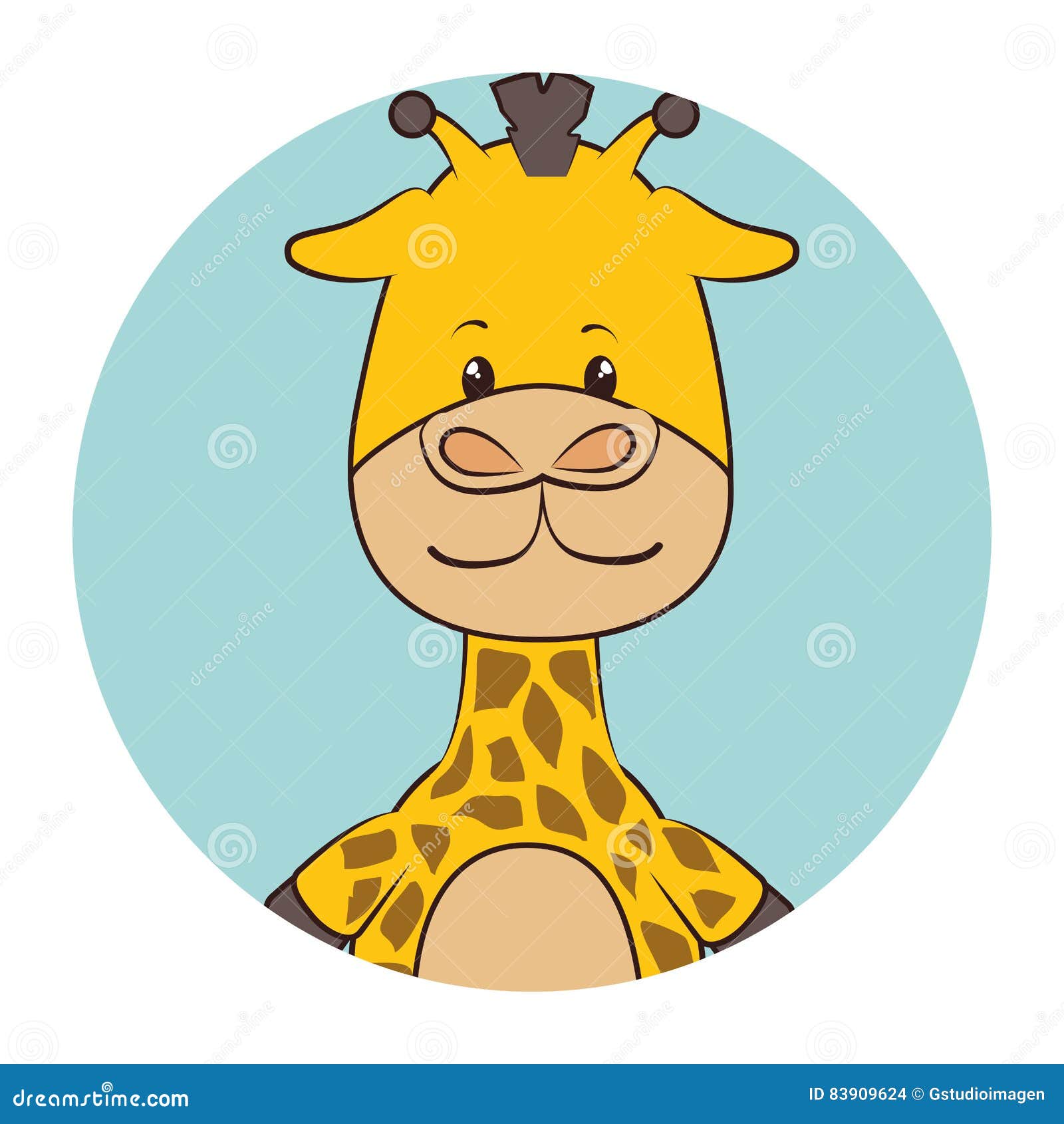 Cute Animal Tender Character Stock Illustration - Illustration of ...