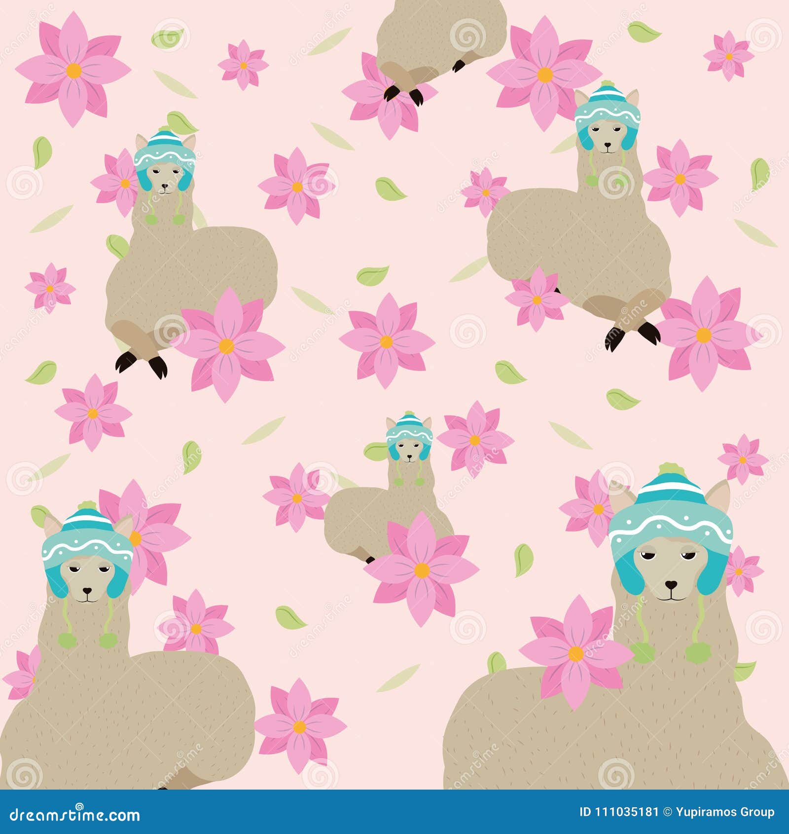 Cute Animals Pattern Background Stock Vector - Illustration of concept ...