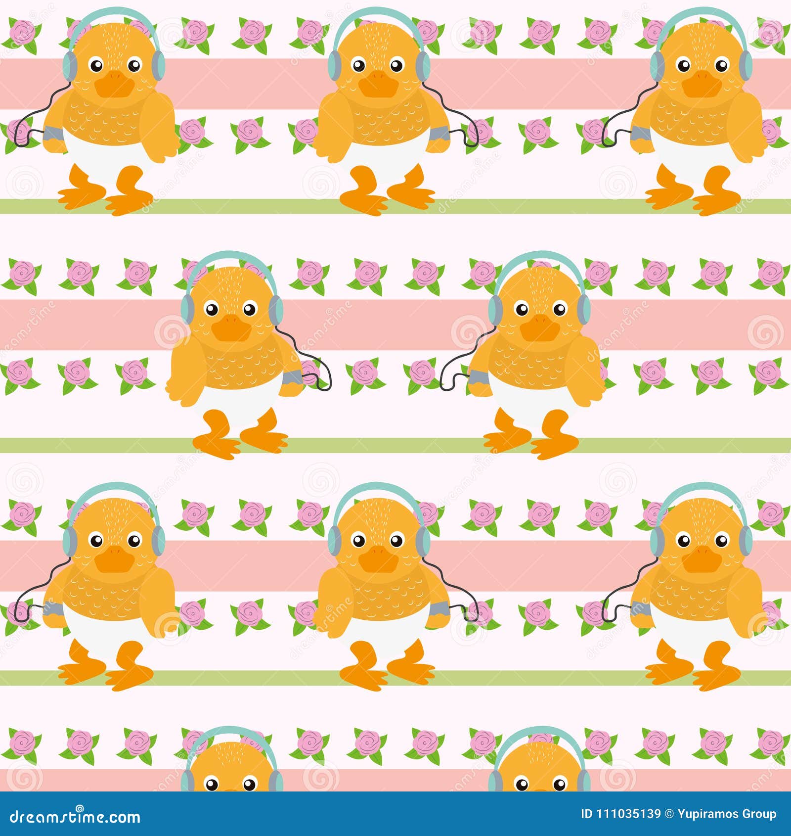 Cute Animals Pattern Background Stock Vector - Illustration of design ...