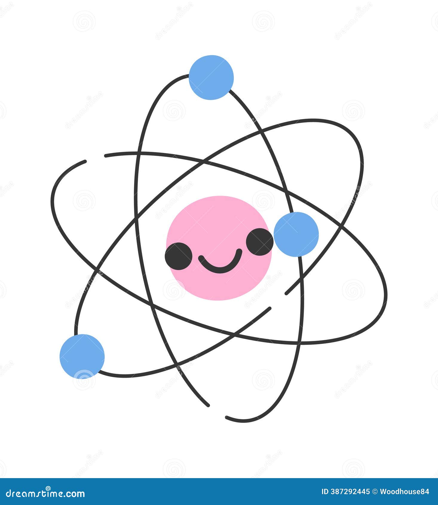 Atomic Structure Cartoon Vector | CartoonDealer.com #218143011