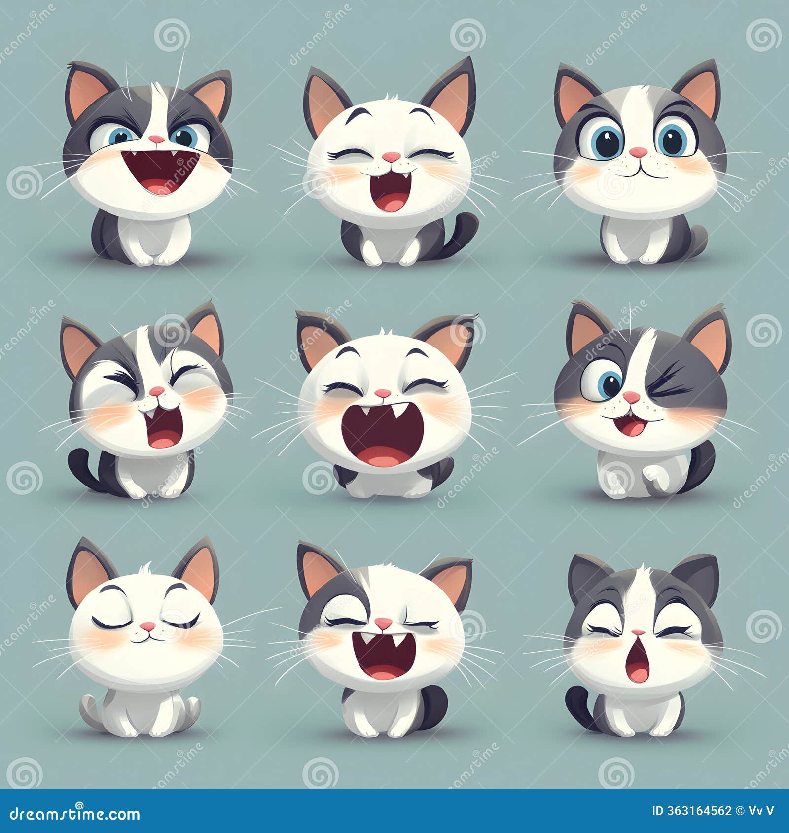 Animated Cats As Veterinarians, Surgeons, And Nurses In A Hospital ...