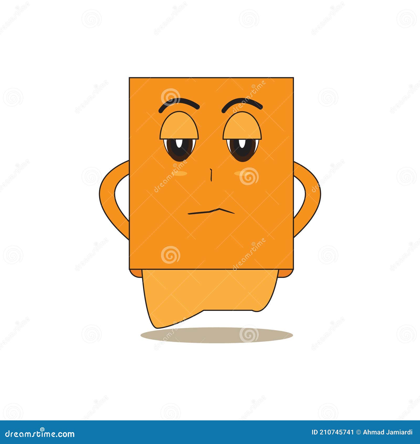 Animation of a cute eraser stock vector. Illustration of pair - 210745741