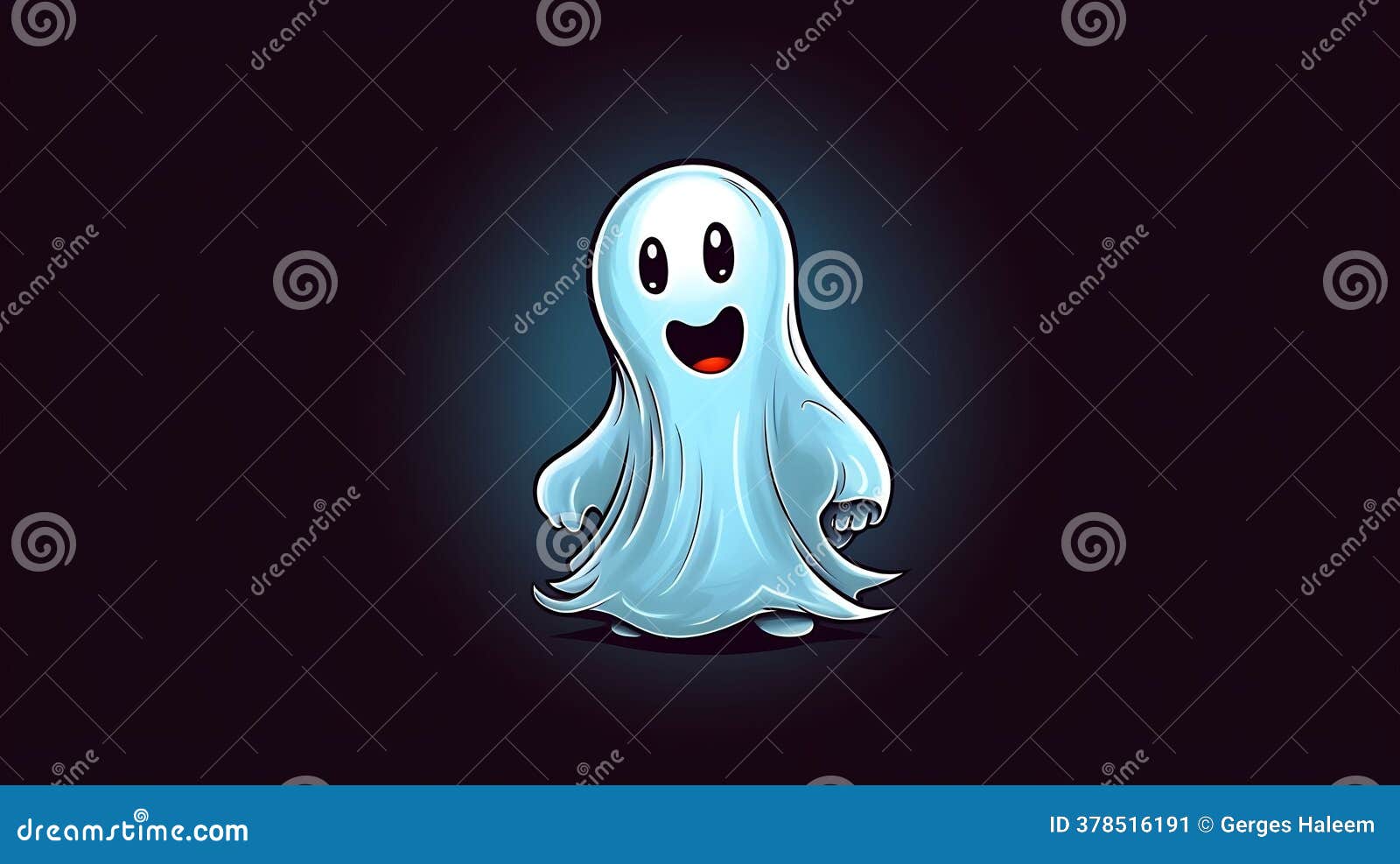 Animated Ghost Character Sprites Vector Illustration | CartoonDealer ...