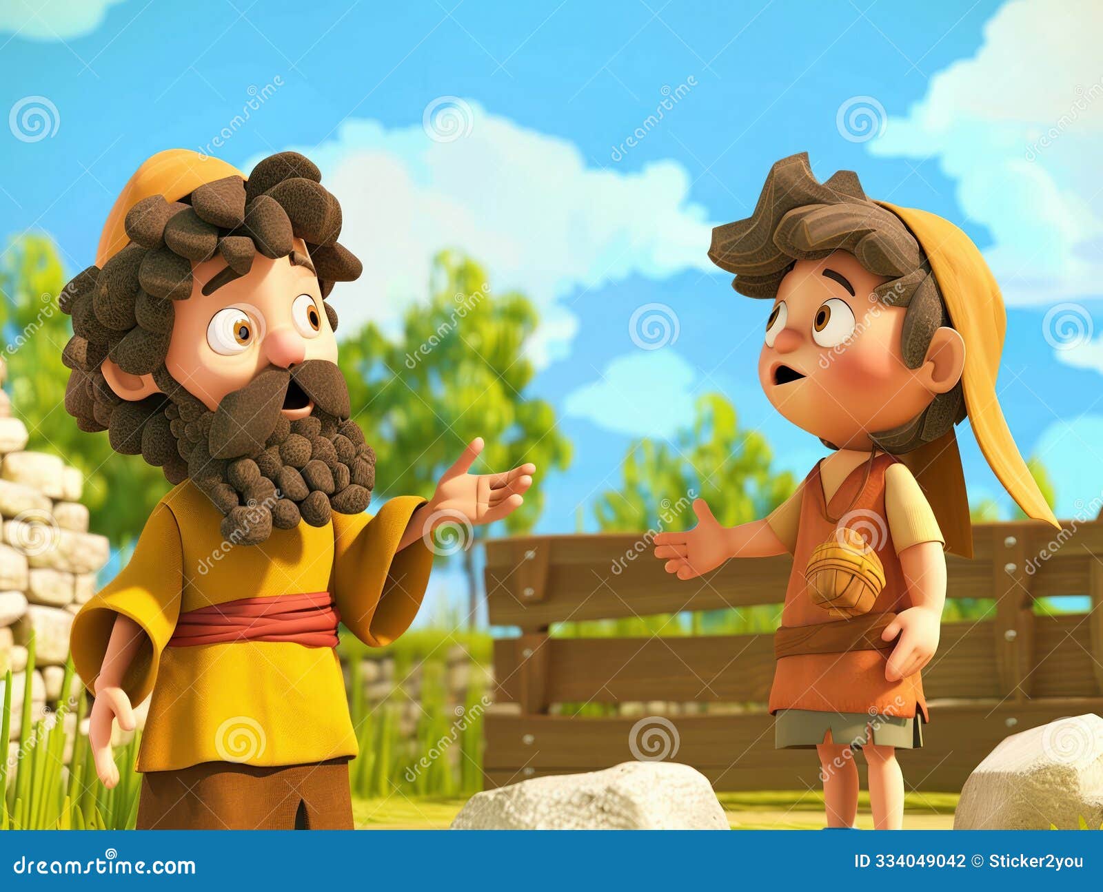 Cute animated parables stock photo. Image of children - 334049042