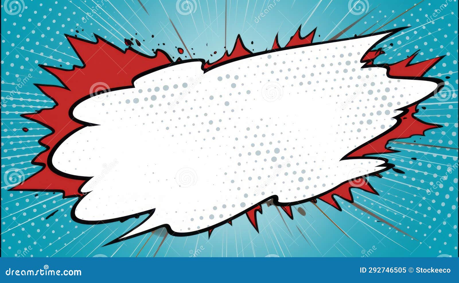 Cute Animated Speech Bubble in Action Movie Style Stock Illustration ...