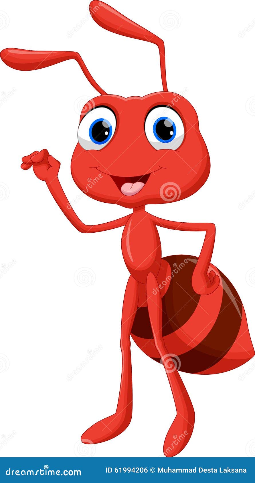 Cute ant cartoon stock illustration. Illustration of antennae - 61994206