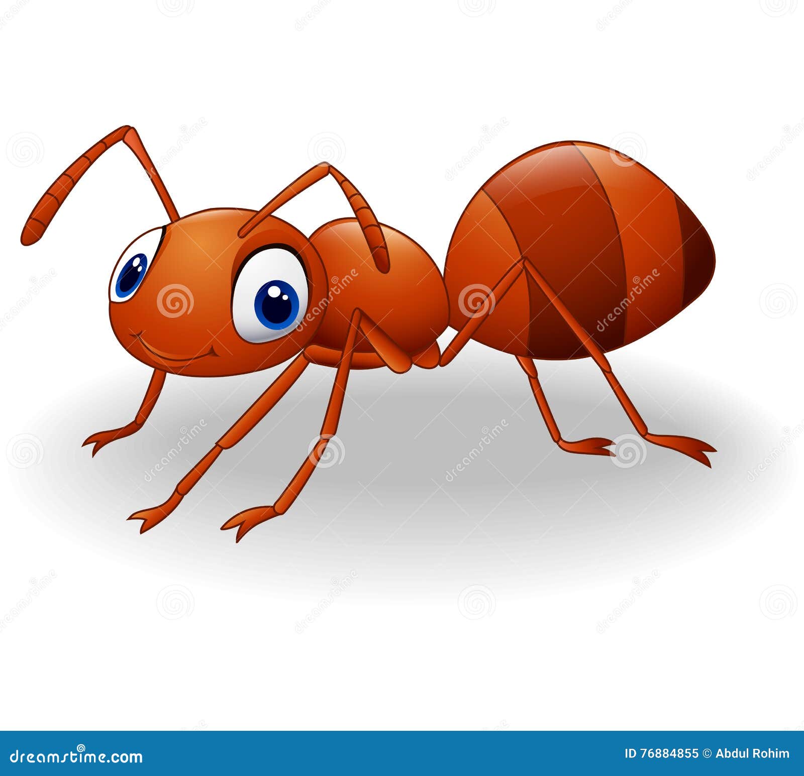 Cute ant cartoon stock vector. Illustration of humorous - 76884855