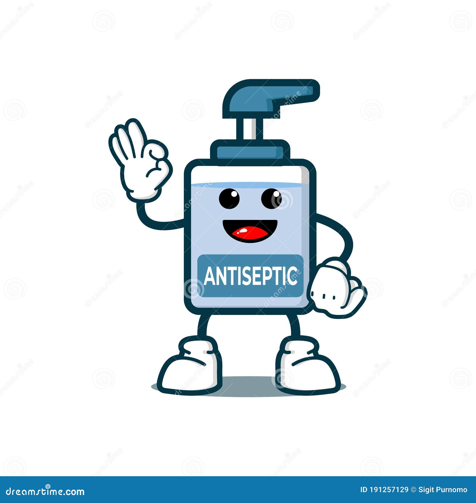 Cute Antiseptic Spray Bottle With Question Mark Vector Illustration ...