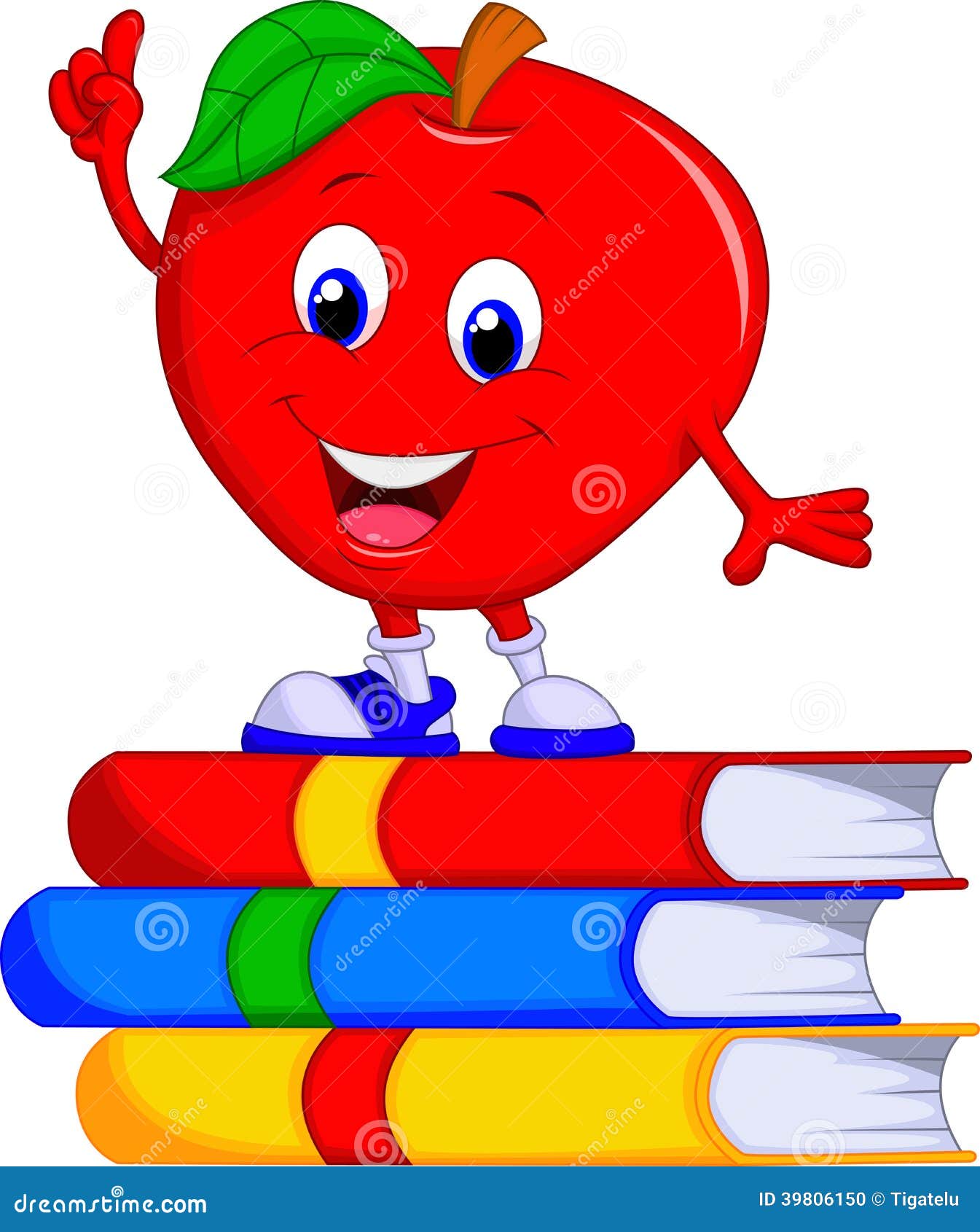 Cartoon Boy Pointing With Photorealistic Renderings Stock Image ...