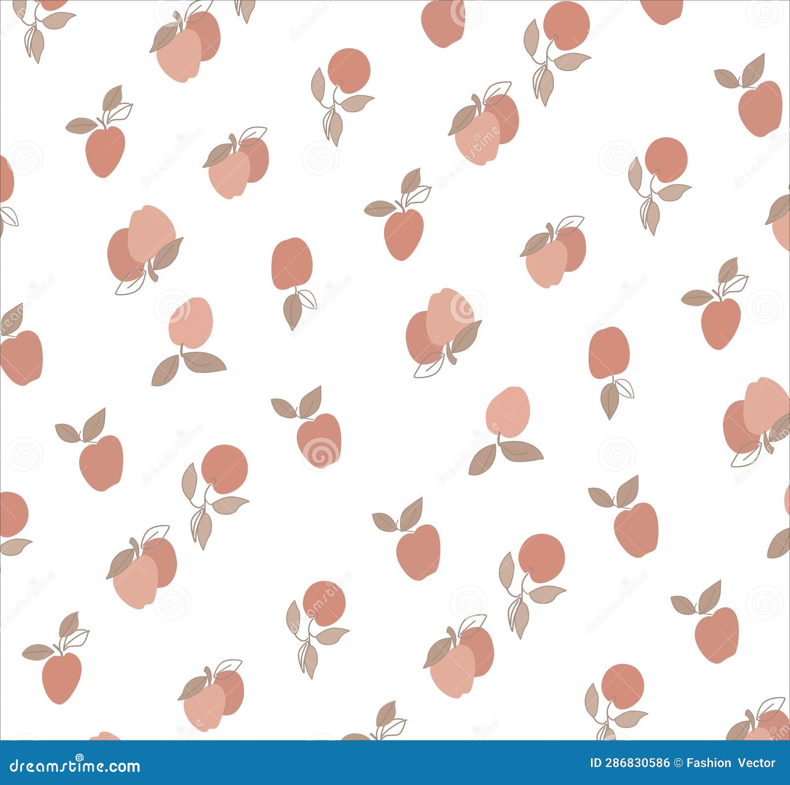 Cute Apple Pattern Print Vector Stock Illustration - Illustration of ...