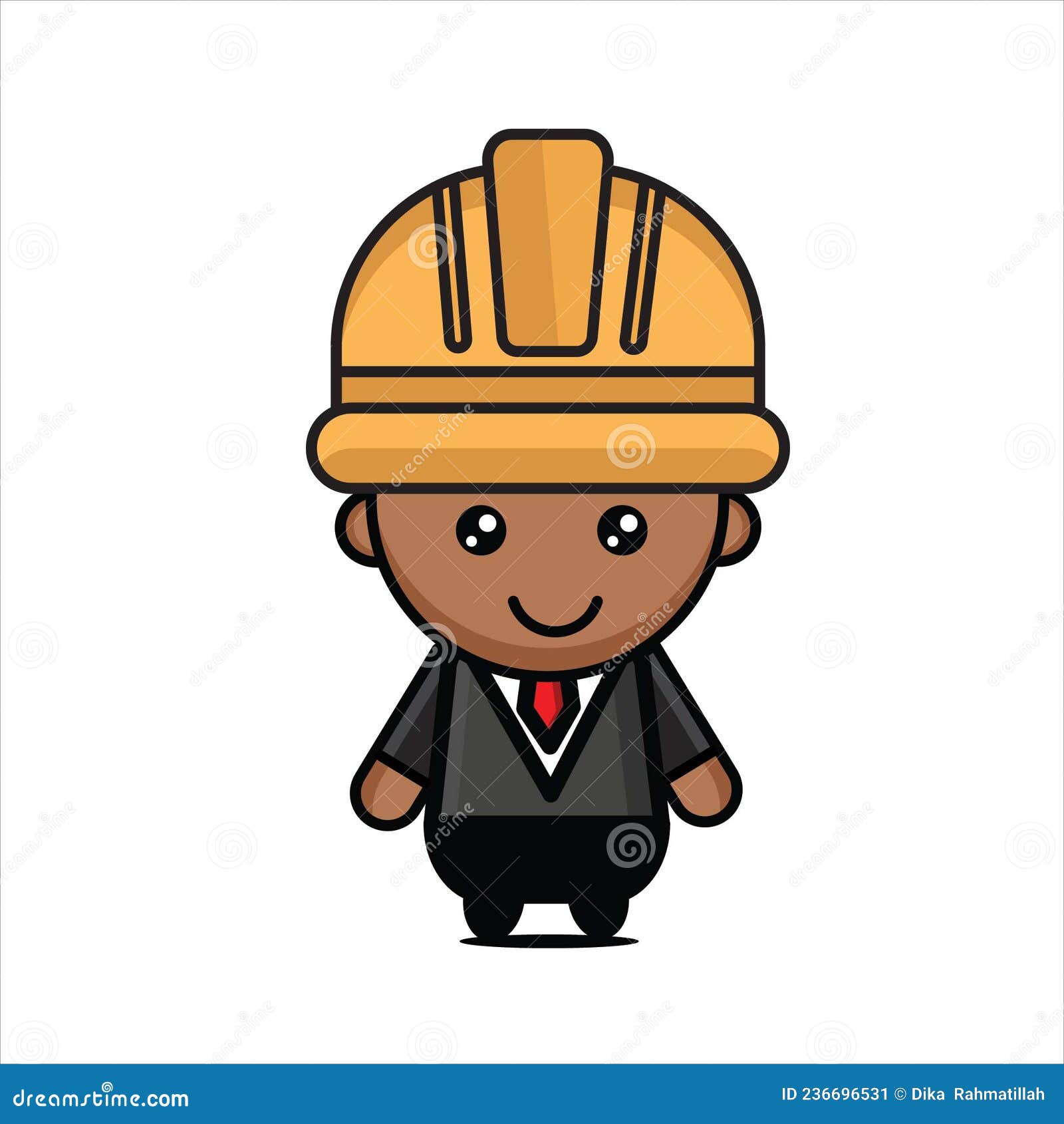Cute Architect Character Vector Design Stock Vector - Illustration of ...