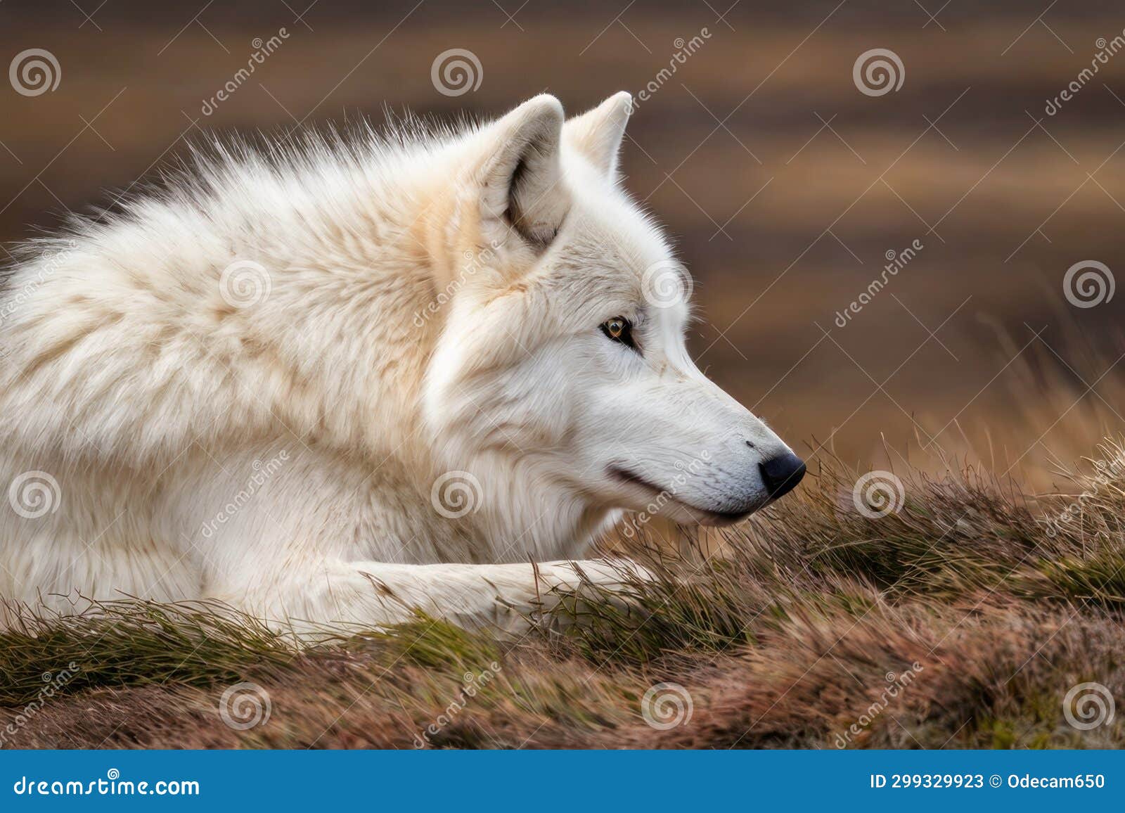 Cute Arctic Wolf Portrait, Wild Animal Concept Stock Image - Image of ...