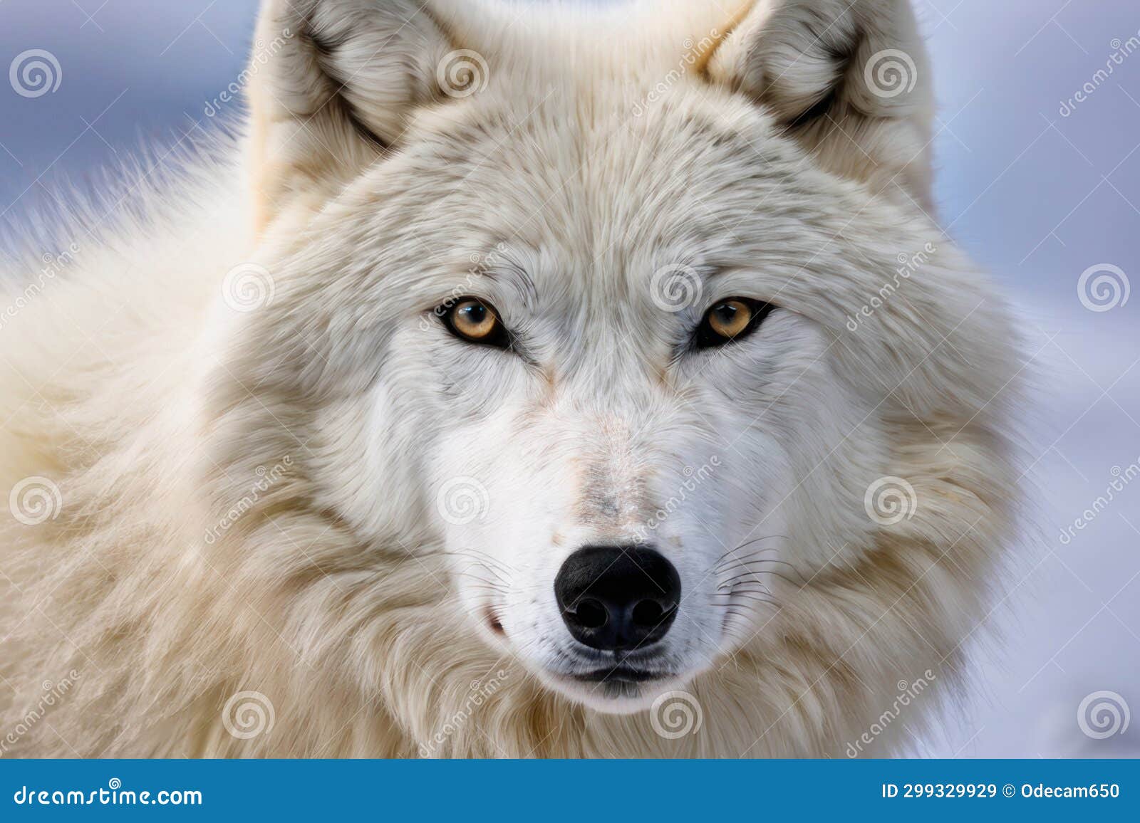 Cute Arctic Wolf Portrait, Wild Animal Concept Stock Image - Image of ...