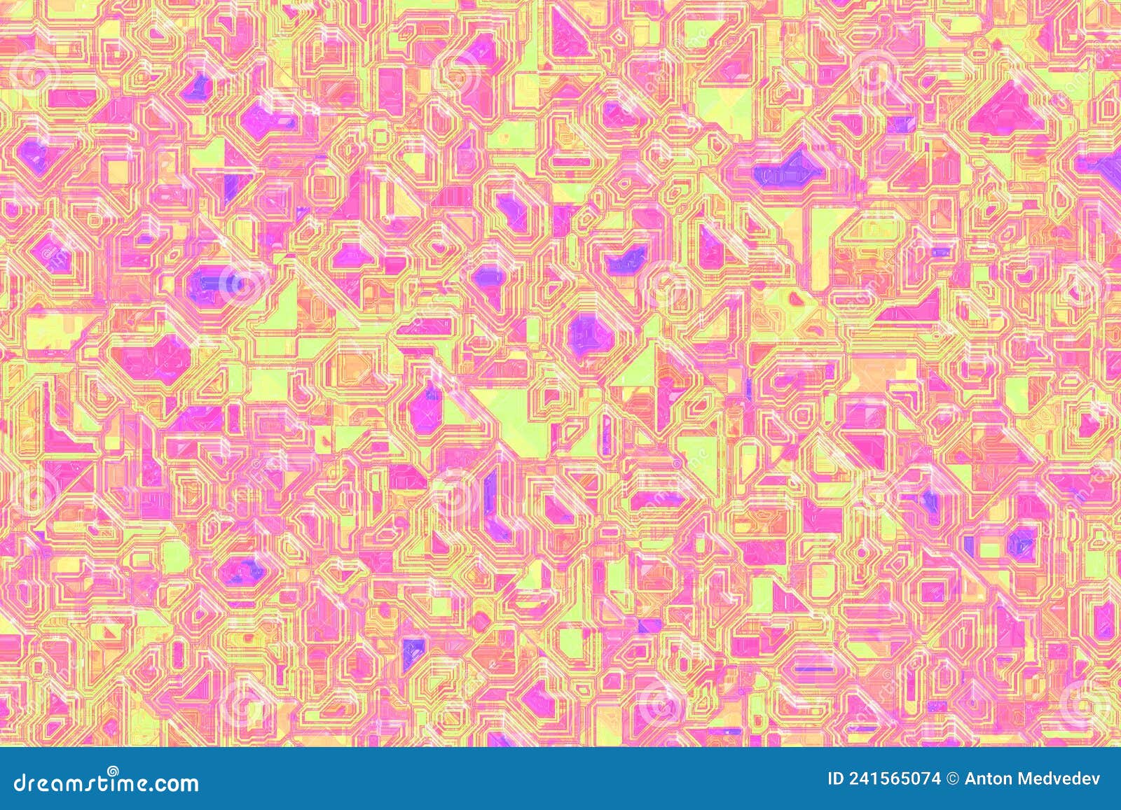 Cute Artistic Digital Multi Colored Bright Acid Pattern Computer ...