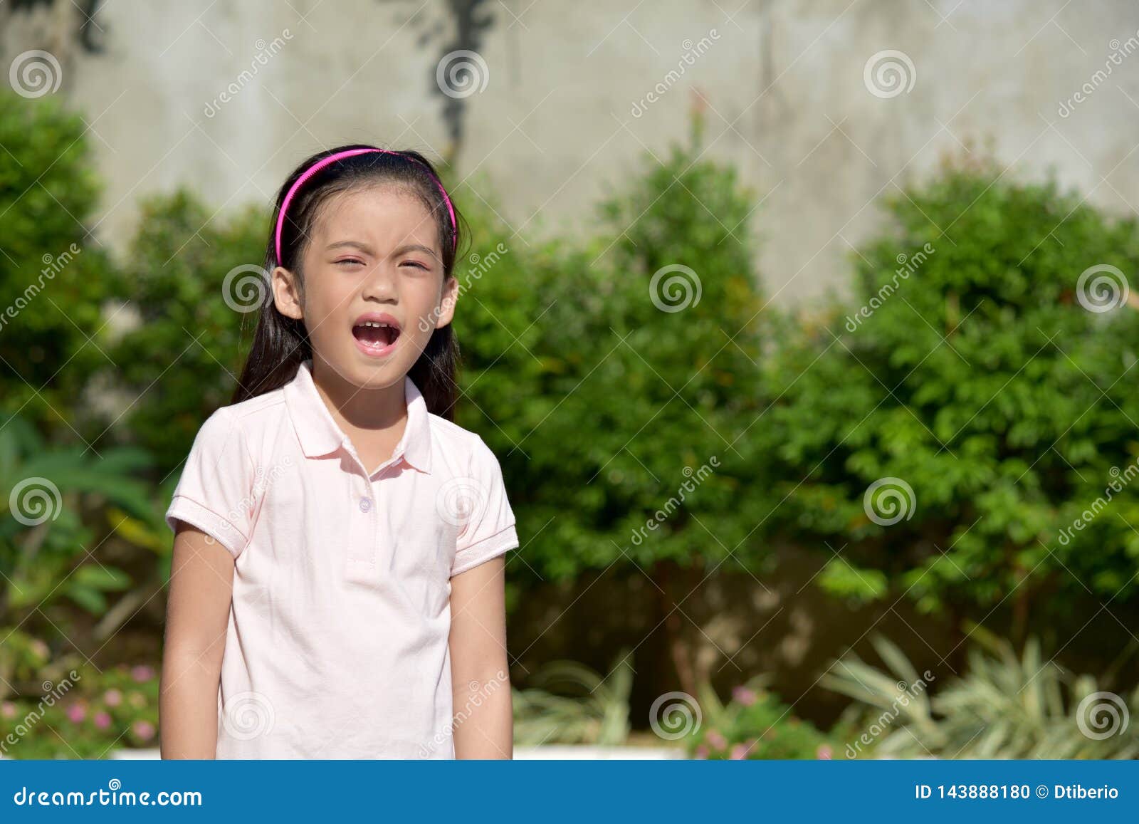 Cute Asian Adolescent and Anxiety Stock Photo - Image of childish ...