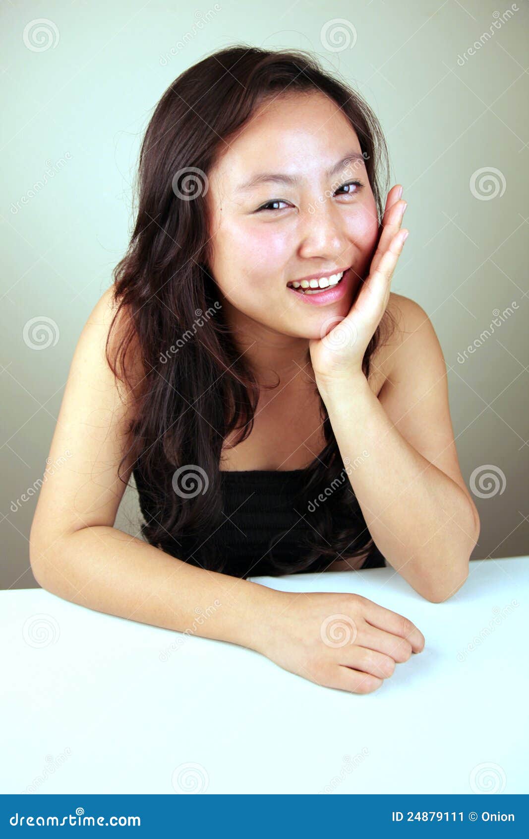 Cute Asian Girl Smiling Stock Image Image Of Appeal 24879111