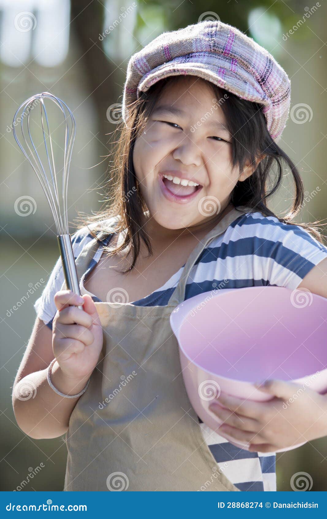 Cute asian girls cooking stock photo. Image of expression - 28868274